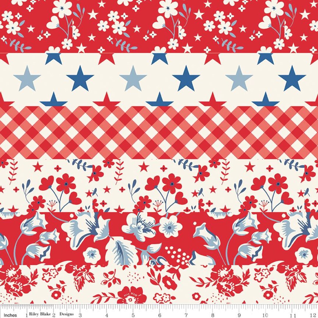 1/2 Yard Flat Fold, Cheater Print Designer Quilting Cotton by Freedom ...
