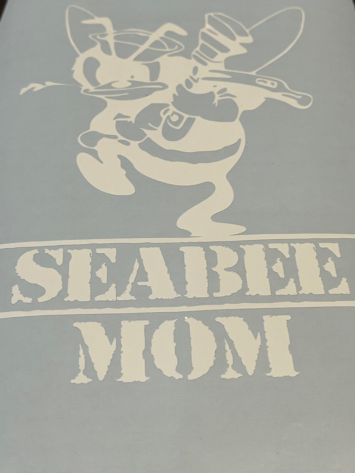 Cartoon Seabee Decal - Etsy