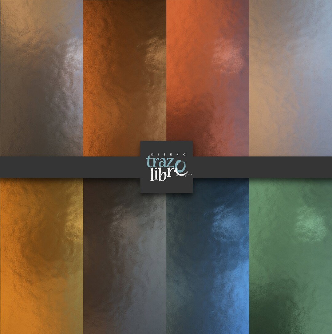 METAL DIGITAL PAPER: Digital Paper, Scrapbook Paper, Instant Download ...