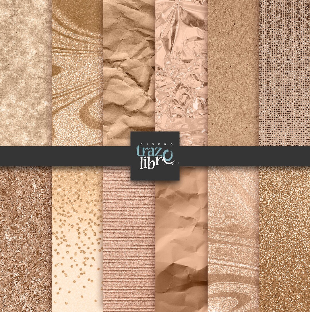 GOLD VINTAGE PAPER: Digital Paper Gold Paper Fashion Paper Scrapbook ...