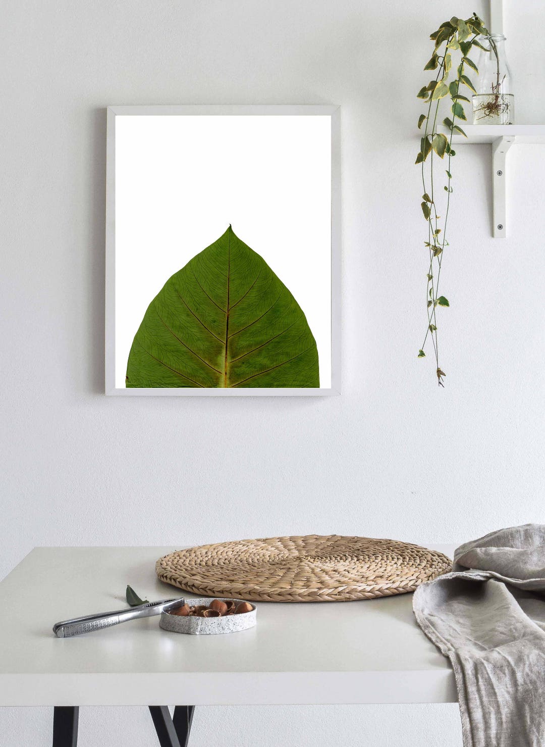 Taro Leaf Botanical Print: Hawaiian Kalo Art, Tropical Decor - Etsy