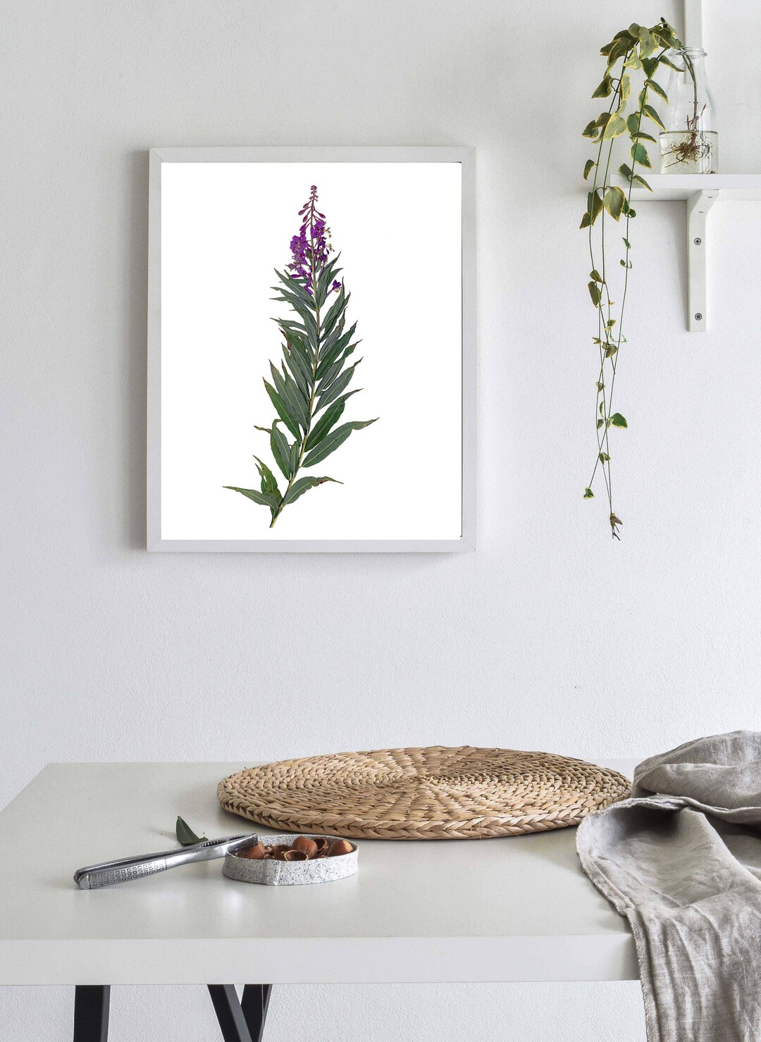 Fireweed Flower Print: Alaska Botanical Wall Art - Etsy