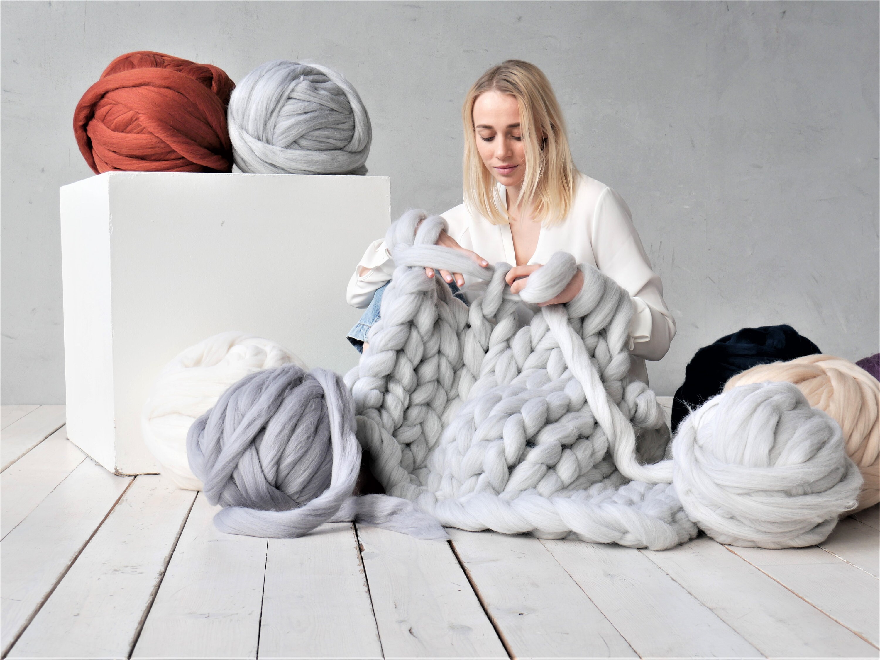 Fil de laine mérinos Fil épais Fil super volumineux 100% laine - Etsy ...