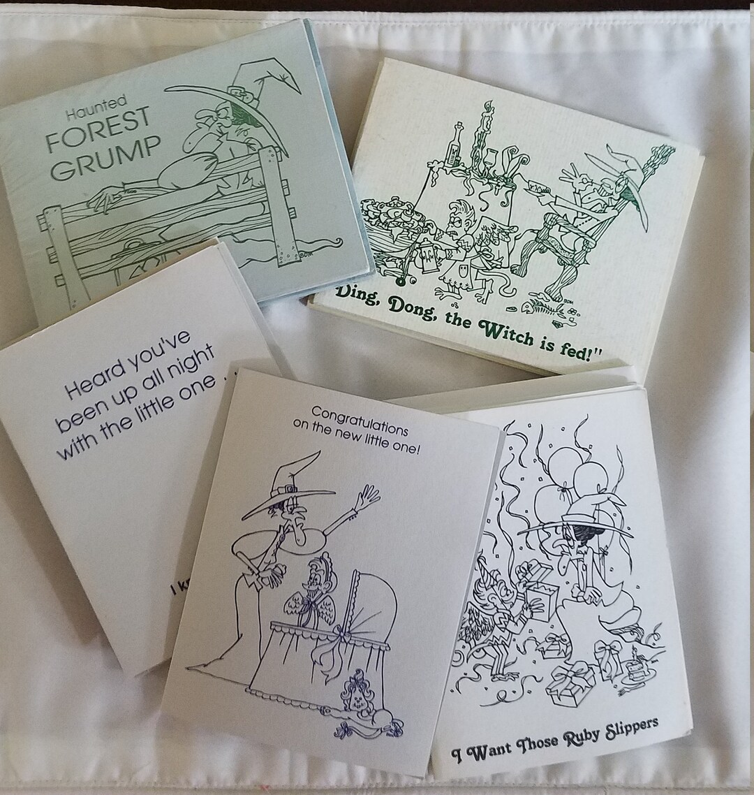 Wicked Witch Themed Note and Card Bundle - Etsy