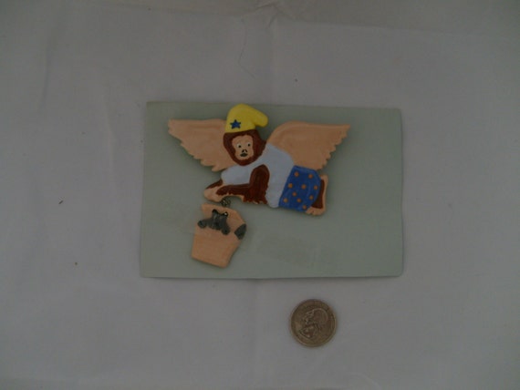 Flying Monkey Ceramic Pin With Toto - Etsy