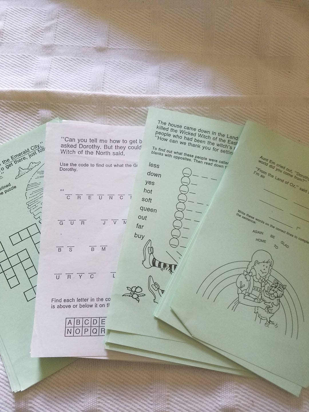 Wizard of Oz Activity Sheets - Etsy