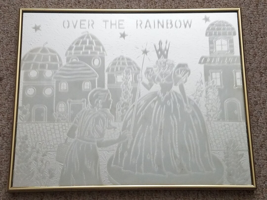 Etched Mirror Wizard of Oz - Etsy