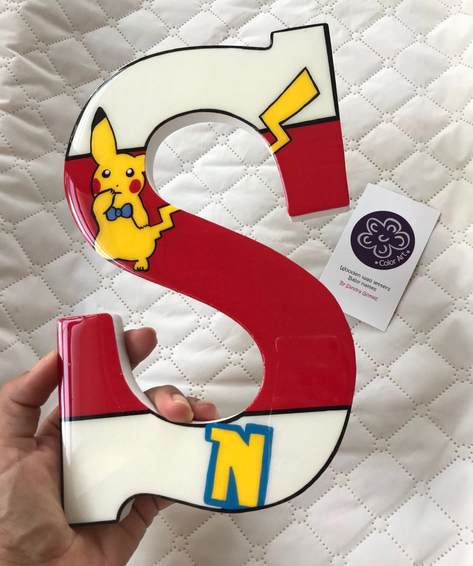 Nursery Name Letters Pokémon Theme Nursery Wood Letters - Etsy