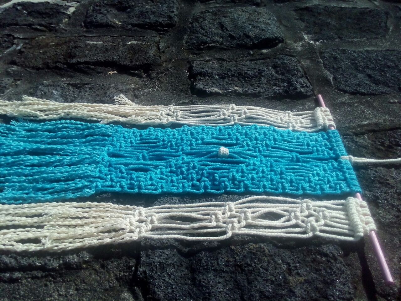 Macrame Colorful Modern Wall Hanging/ Hand Dyed Wall Art/ - Etsy