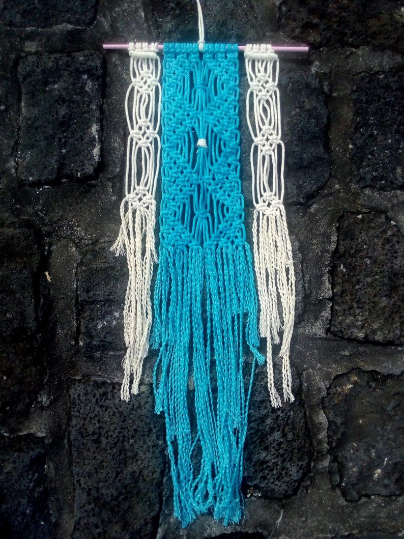 Macrame Colorful Modern Wall Hanging/ Hand Dyed Wall Art/ - Etsy
