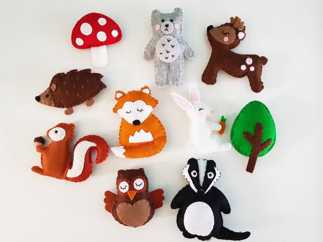 Woodland Nursery Decor Felt Garland Nursery Decor Bunting - Etsy