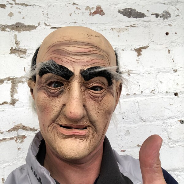 Old Man Mask - Etsy