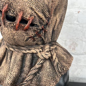 Scarecrow Mask Latex & Burlap Style Halloween Masks - Etsy