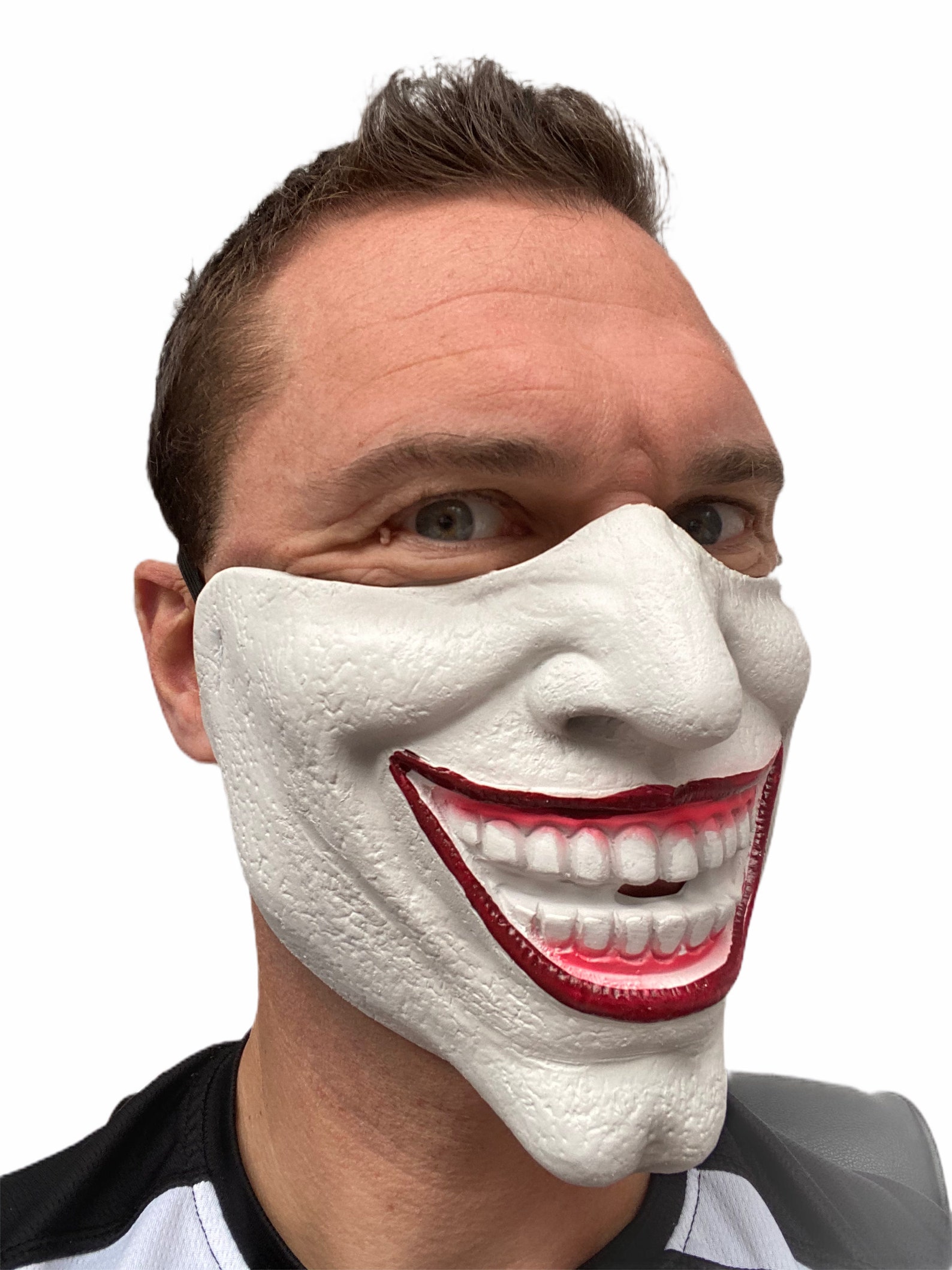 Joker Half Face Latex Mask - Etsy