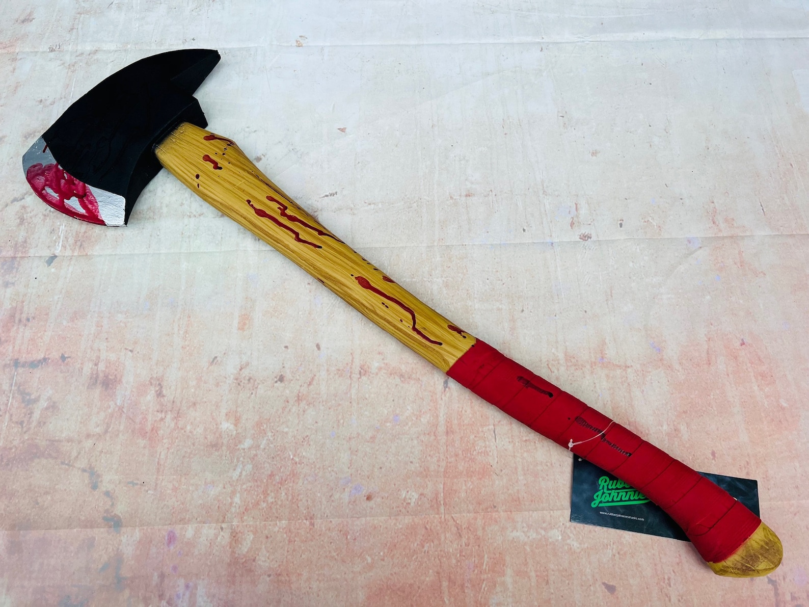 Bloody Fireman's Axe Hatchet PU Movie Prop Weapon Halloween Pick Axe ...