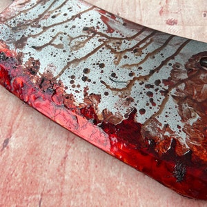 Bloody Meat Cleaver Movie Prop Highly Customized Butchers Chopper ...