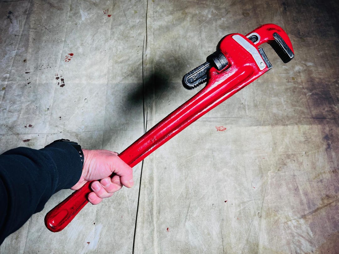 Realistic Pipe Wrench Spanner Halloween Movie Weapon Props - Etsy