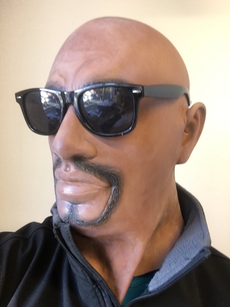 Realistic Black Man Male Latex Mask Disguise Halloween Fancy - Etsy India