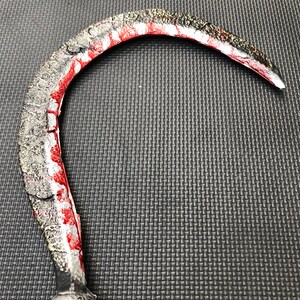 Realistic Handheld Bloody Sickle Scythe Corn Knife Horror Movie Prop ...