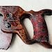 Customized Bloody Hand Saw Vintage Horror Movie Prop PU Hacksaw ...