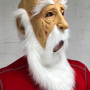 Old Man With Long White Beard Mask 'pappy the Festival Dancer' - Etsy
