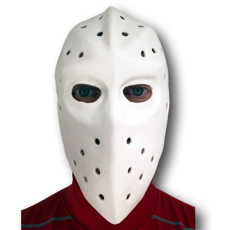White Hockey Mask Heat Bank Robber Heist vs Jason Hood | Etsy
