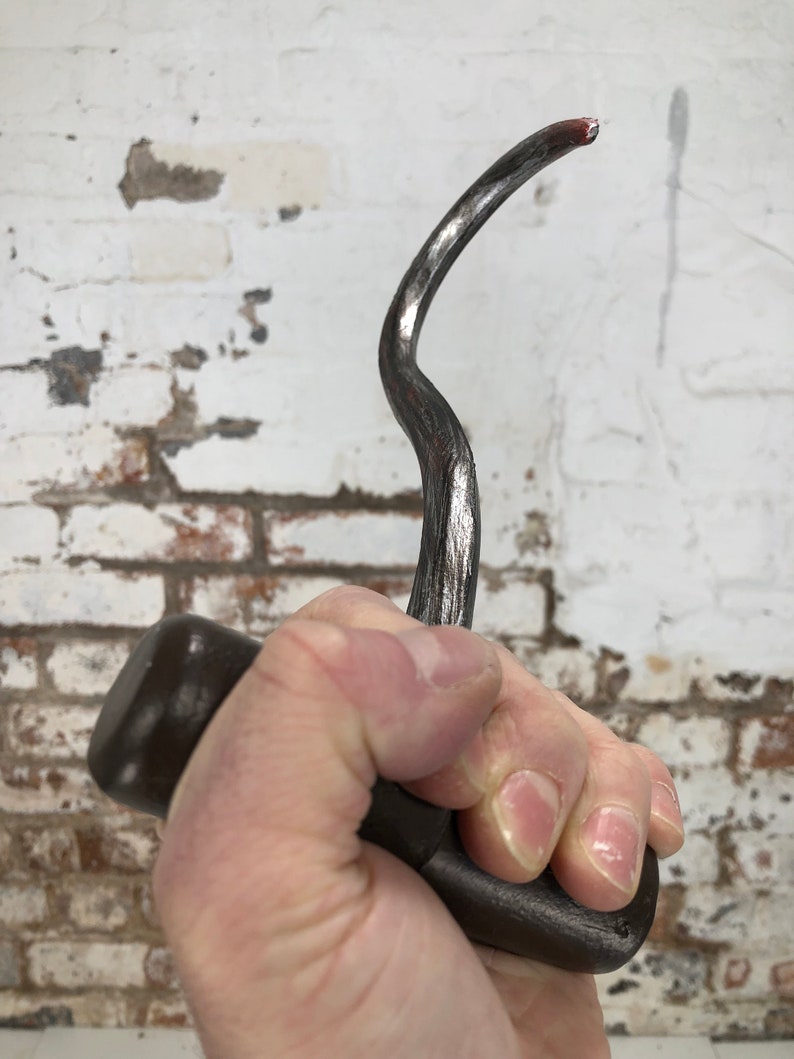 Realistic Butcher's Meat Hook Ice Hooks Movie Prop Horror Weapon ...