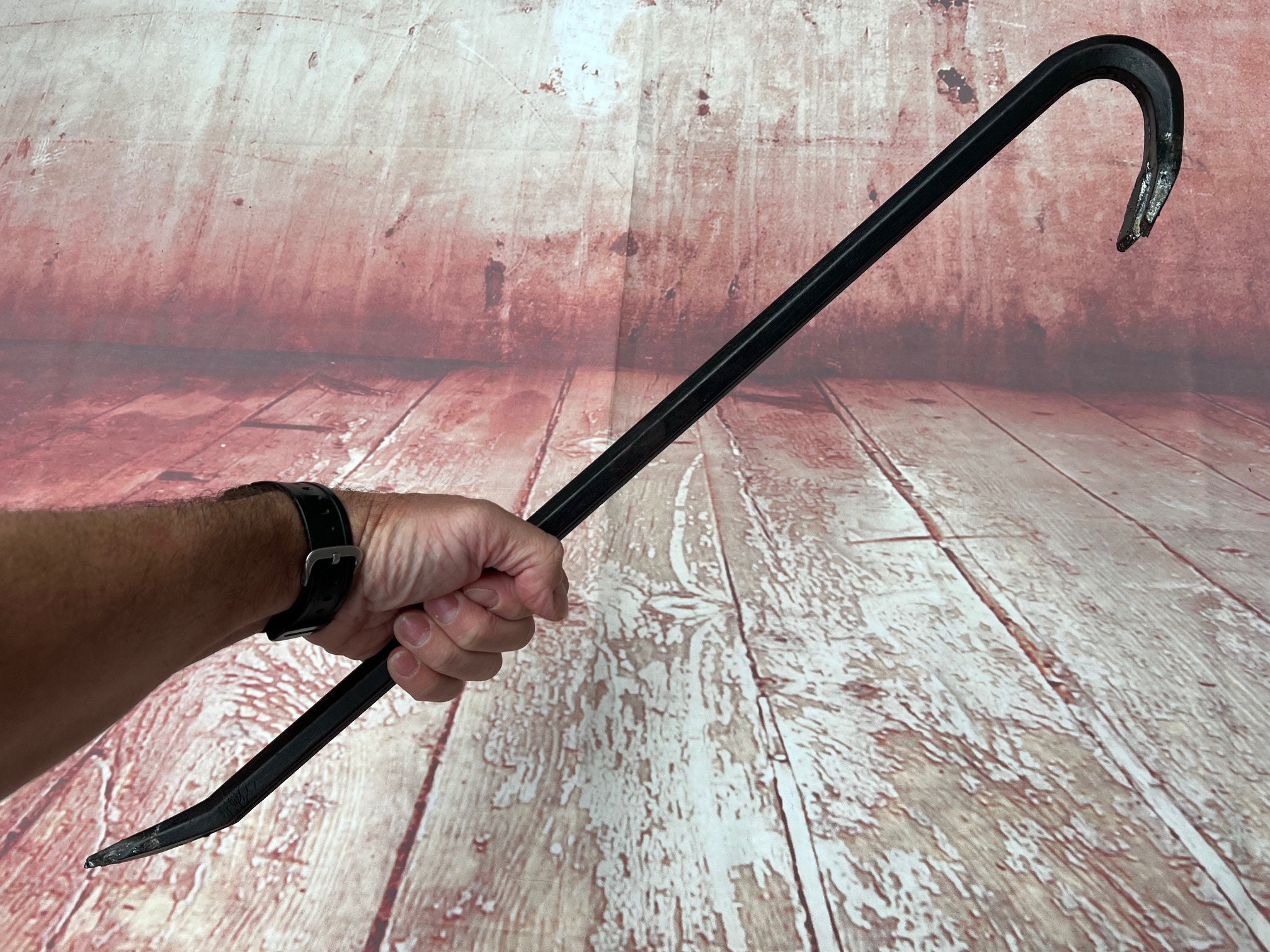Realistic PU Foam Crowbar Iron Pry Bar Crow Bar Horror Movie Weapon ...