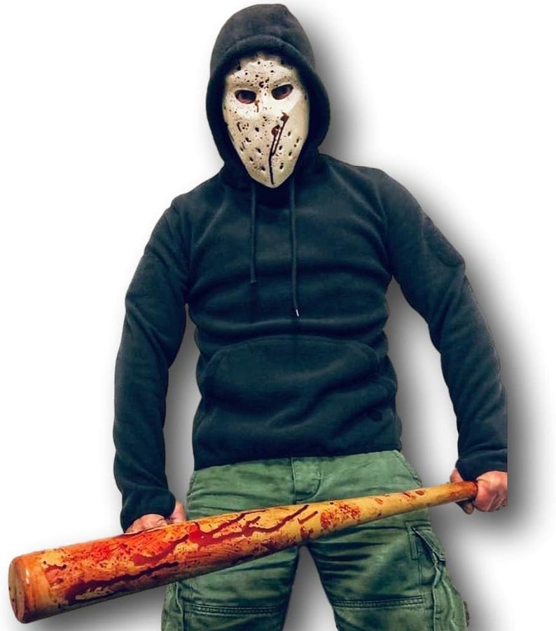 Realistic Baseball Bat Movie Prop PU Foam Fake Blood Barbed Wire Negan ...