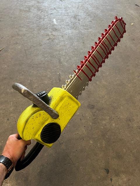Chainsaw Movie Prop Plastic Highly Customized Halloween Horror ...