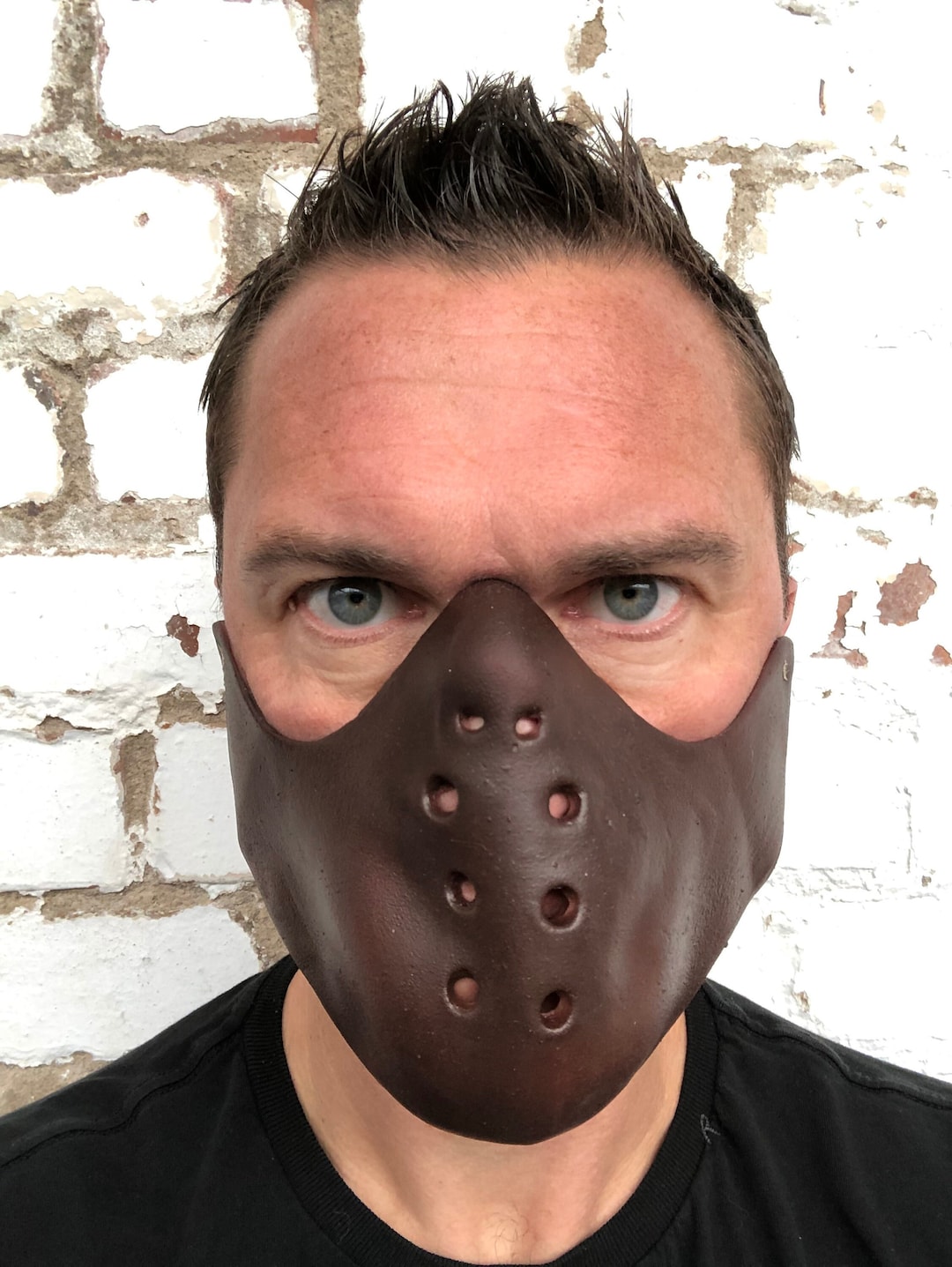 Hannibal Half Face Latex Muzzle Mask - Etsy UK