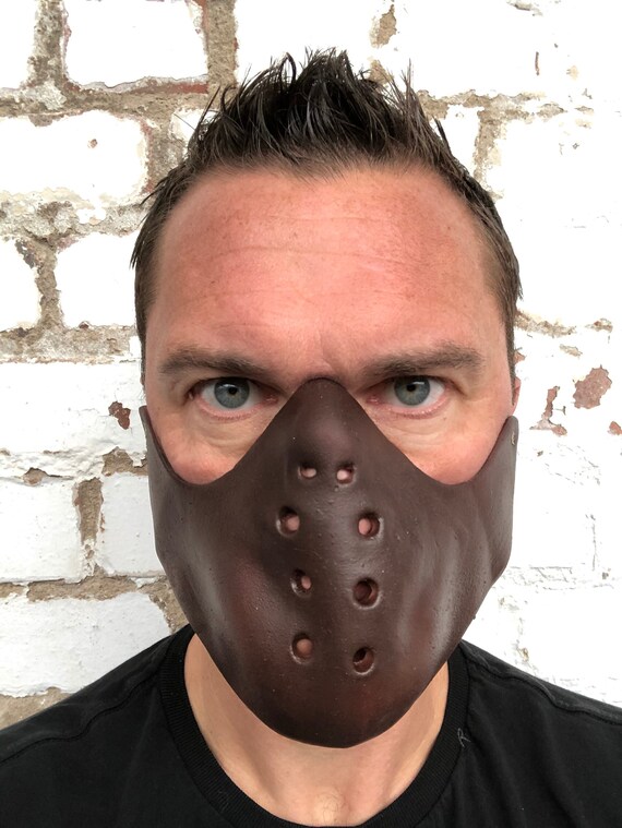 Hannibal Half Face Latex Muzzle Mask | Etsy UK
