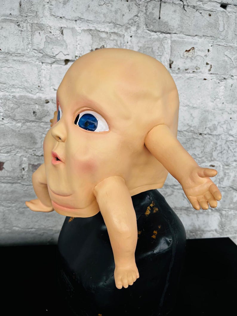 Creepy Baby Doll Mask With Arms & Legs Attached, Scary Halloween Masks ...