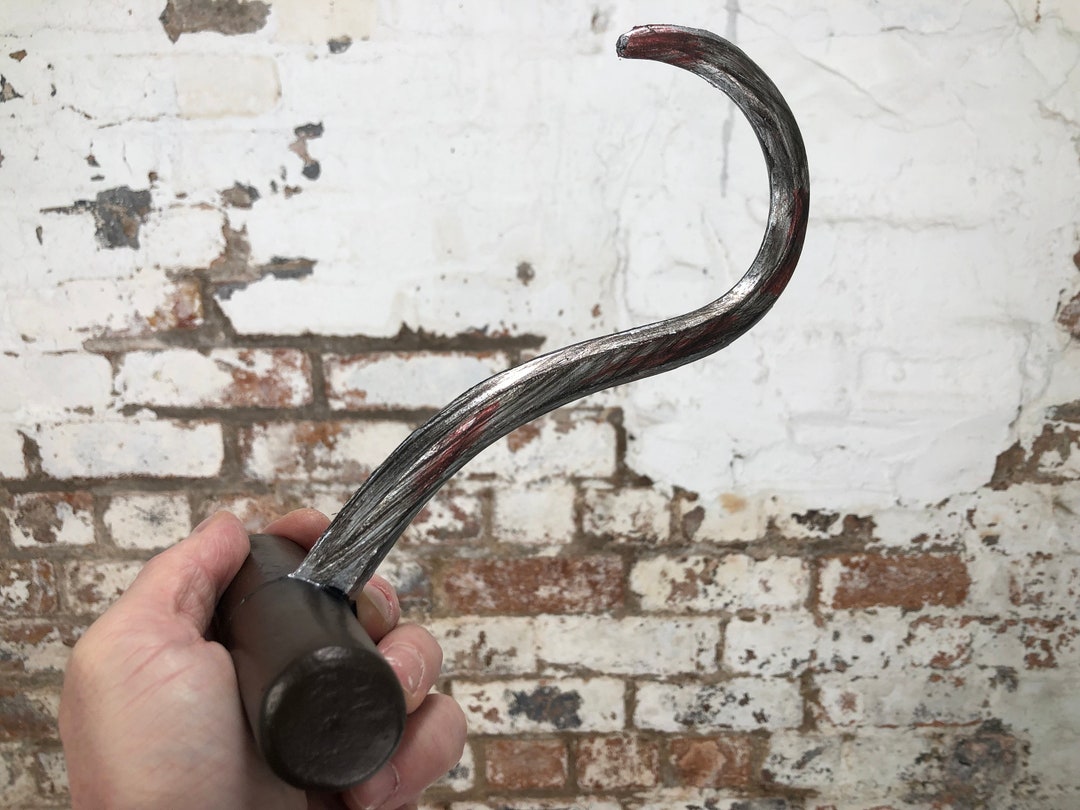Realistic Butcher's Meat Hook Ice Hooks Movie Prop Horror Weapon ...