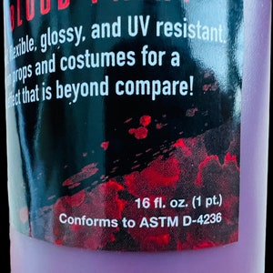 Perma-blood Fake Blood for Props & Costumes by Pale Night - Etsy