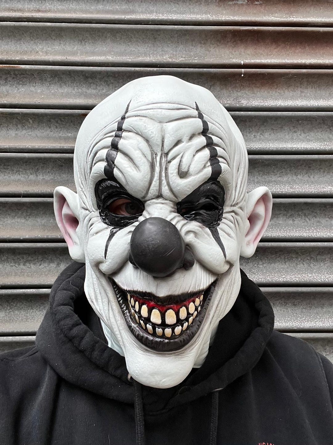 Black & White Old Man Clown Mask Latex Carnival Hobo Horror Masks - Etsy