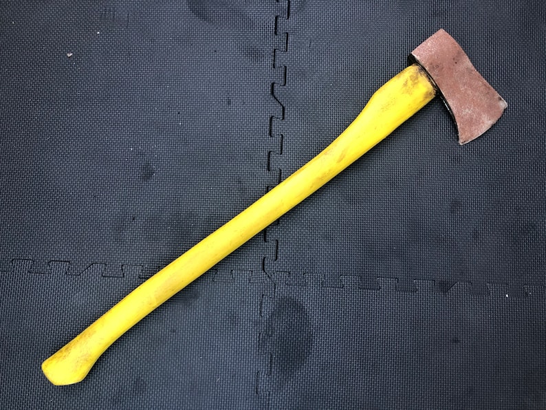 Yellow Weathered Rusty Woodcutter Axe Ghost Jason Movie Prop - Etsy