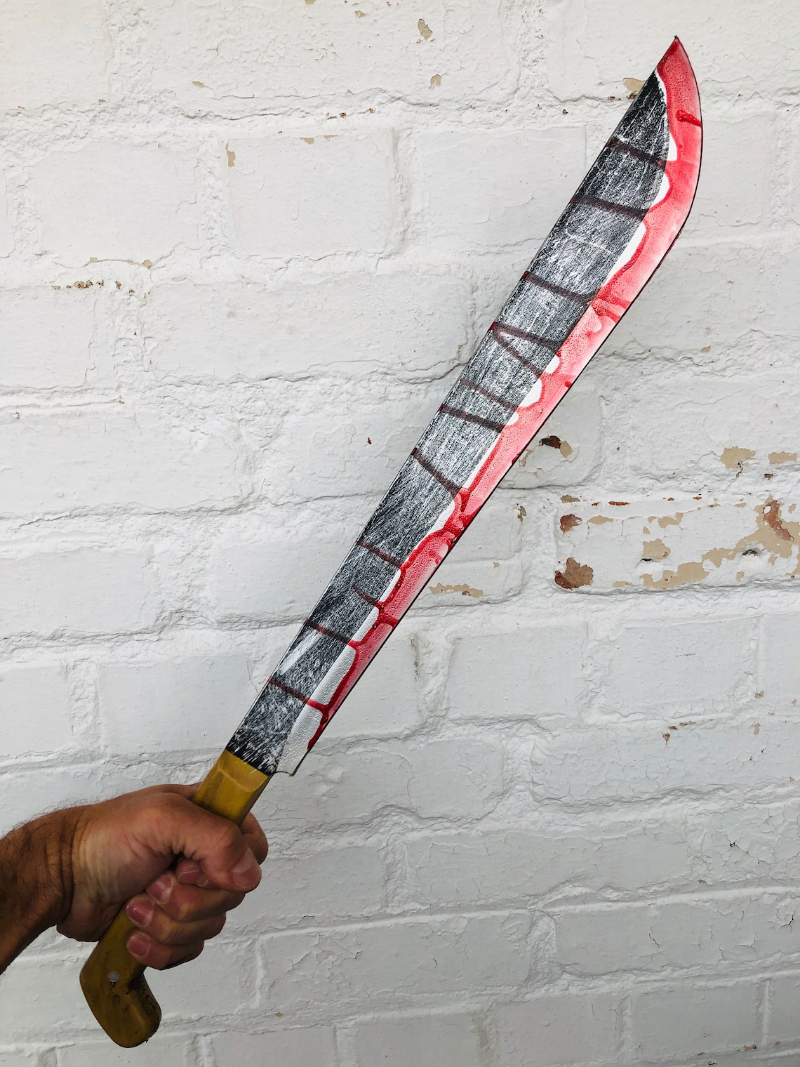 Fake PU Foam Bloody Machete Handheld Movie Prop Halloween Vs - Etsy ...