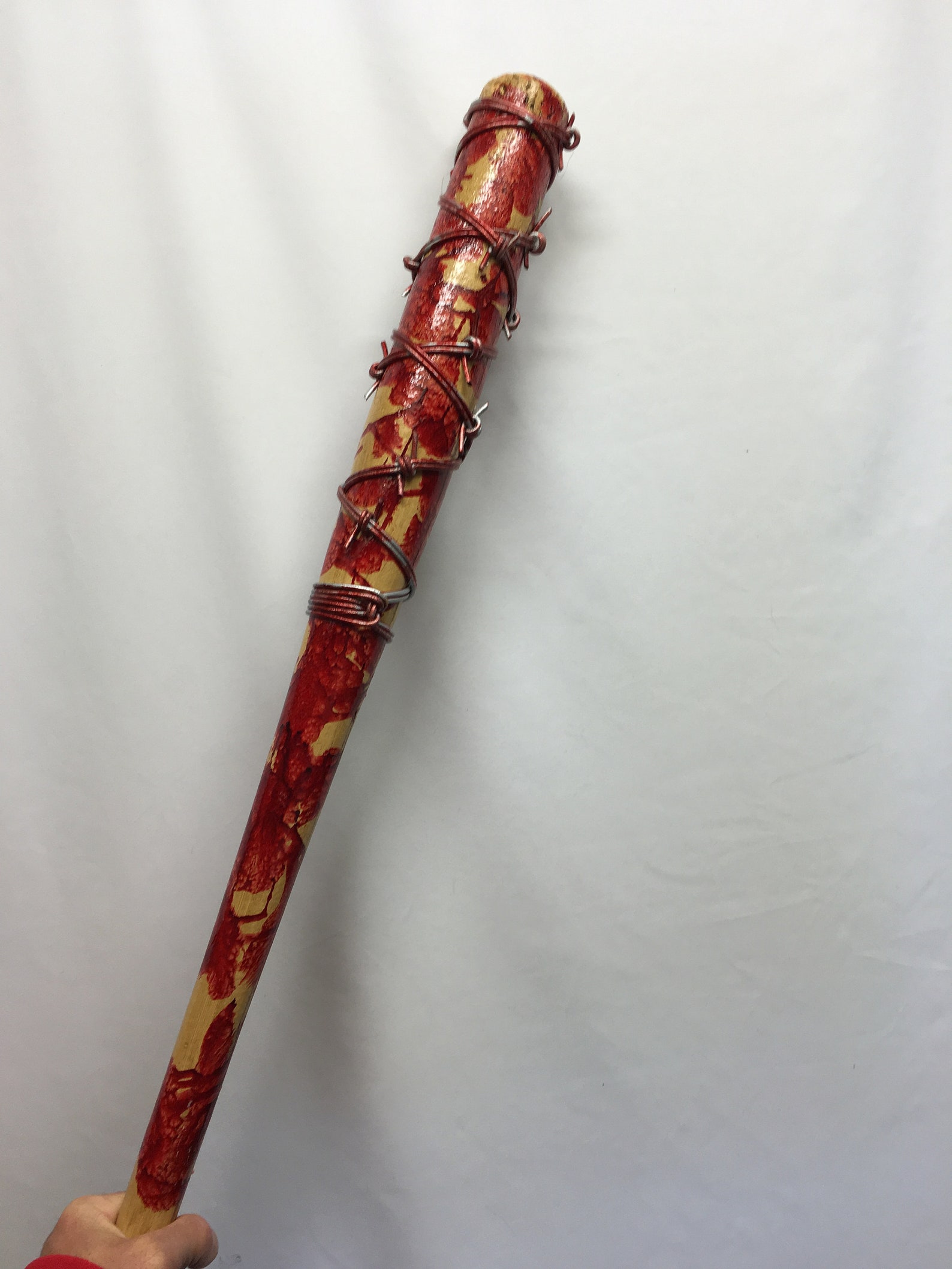 Realistic Baseball Bat Movie Prop PU Fake Blood Barbed Wire | Etsy