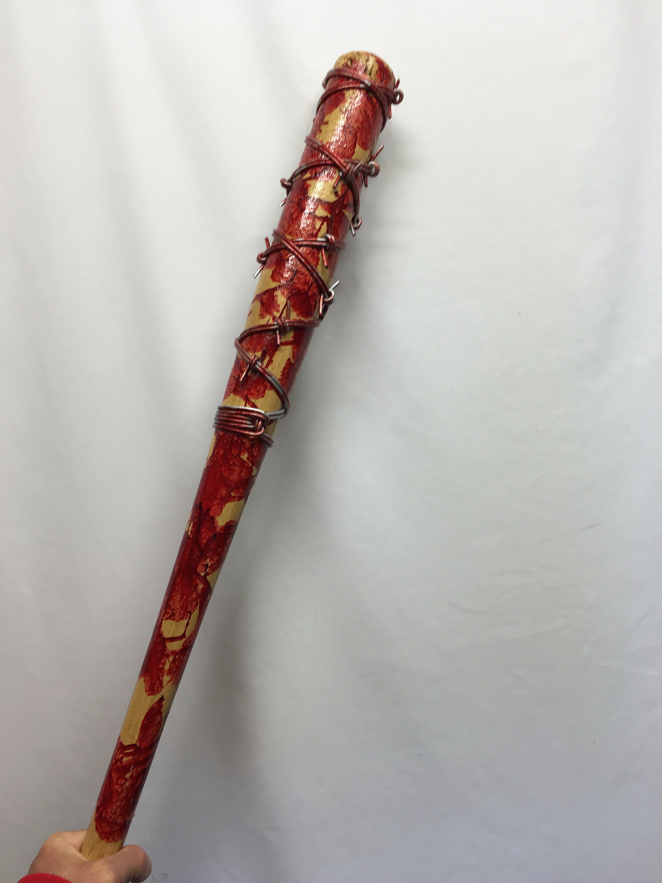 Realistic Baseball Bat Movie Prop PU Fake Blood Barbed Wire - Etsy UK
