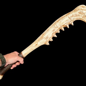 Caveman Club PU Movie Prop Dinosaur Jaw Bone Cudgel Bat - Etsy