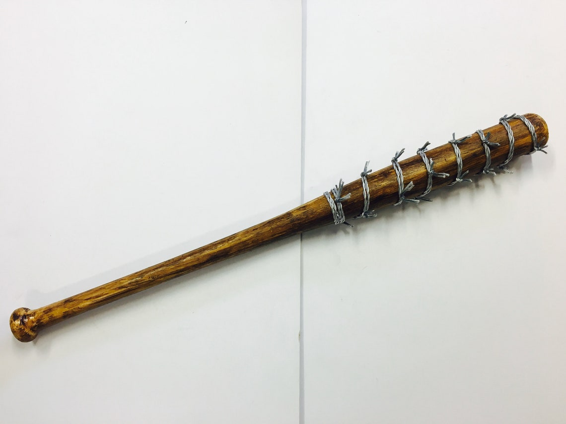 Realistic Baseball Bat Movie Prop PU Fake Blood Barbed Wire - Etsy