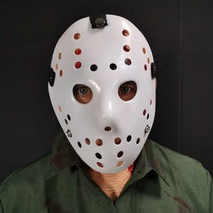 Kids Jason Bloody Hood Mask Latex Halloween Horror Child Open Face ...