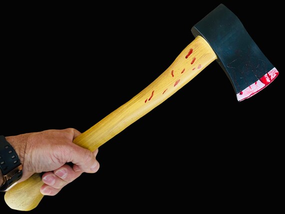 Bloody Axe Hatchet Movie Prop Handheld PU Jason Halloween - Etsy