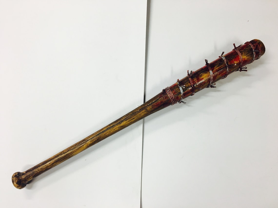 Realistic Baseball Bat Movie Prop PU Fake Blood Barbed Wire - Etsy