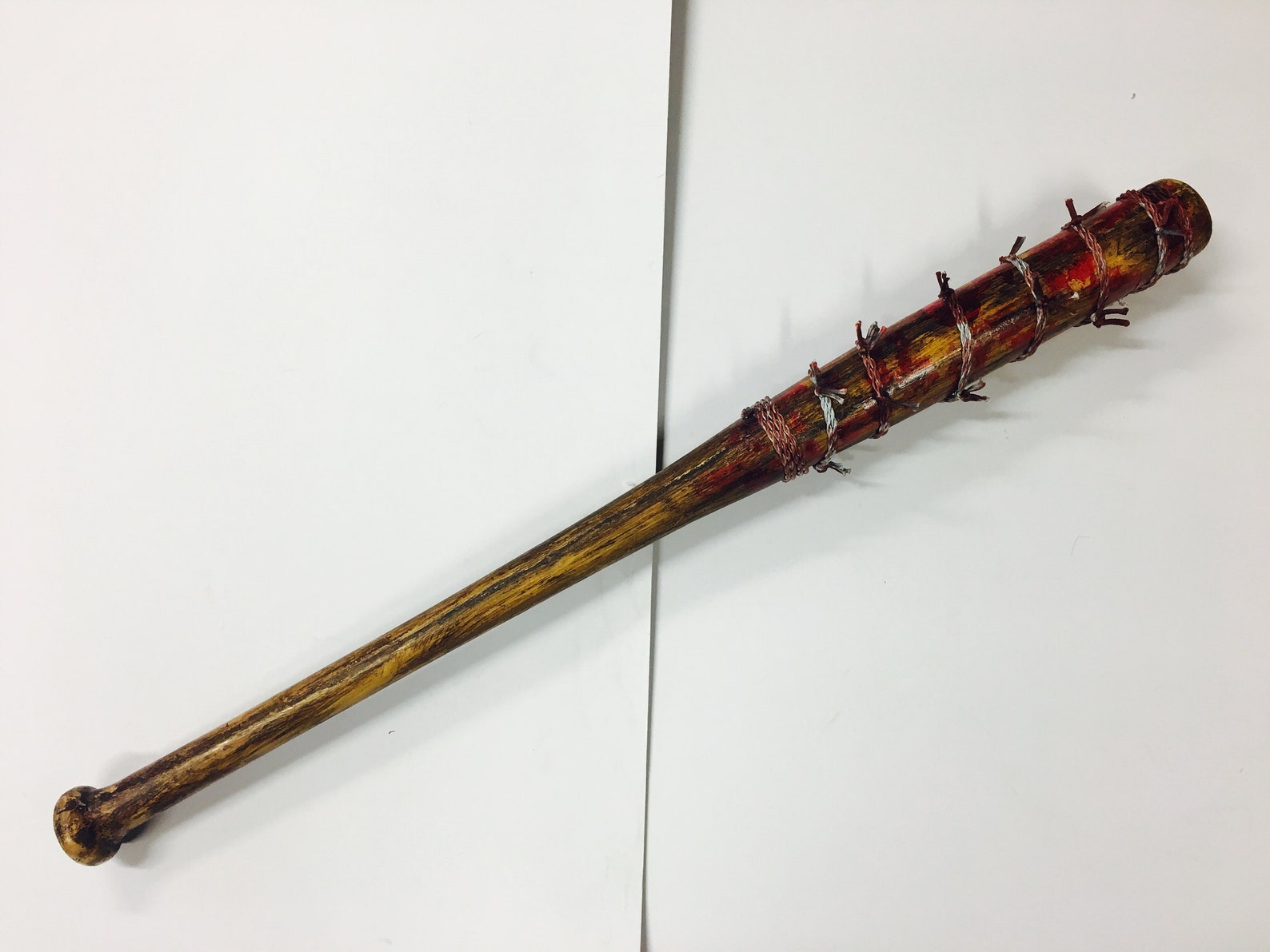 Realistic Baseball Bat Movie Prop PU Fake Blood Barbed Wire - Etsy