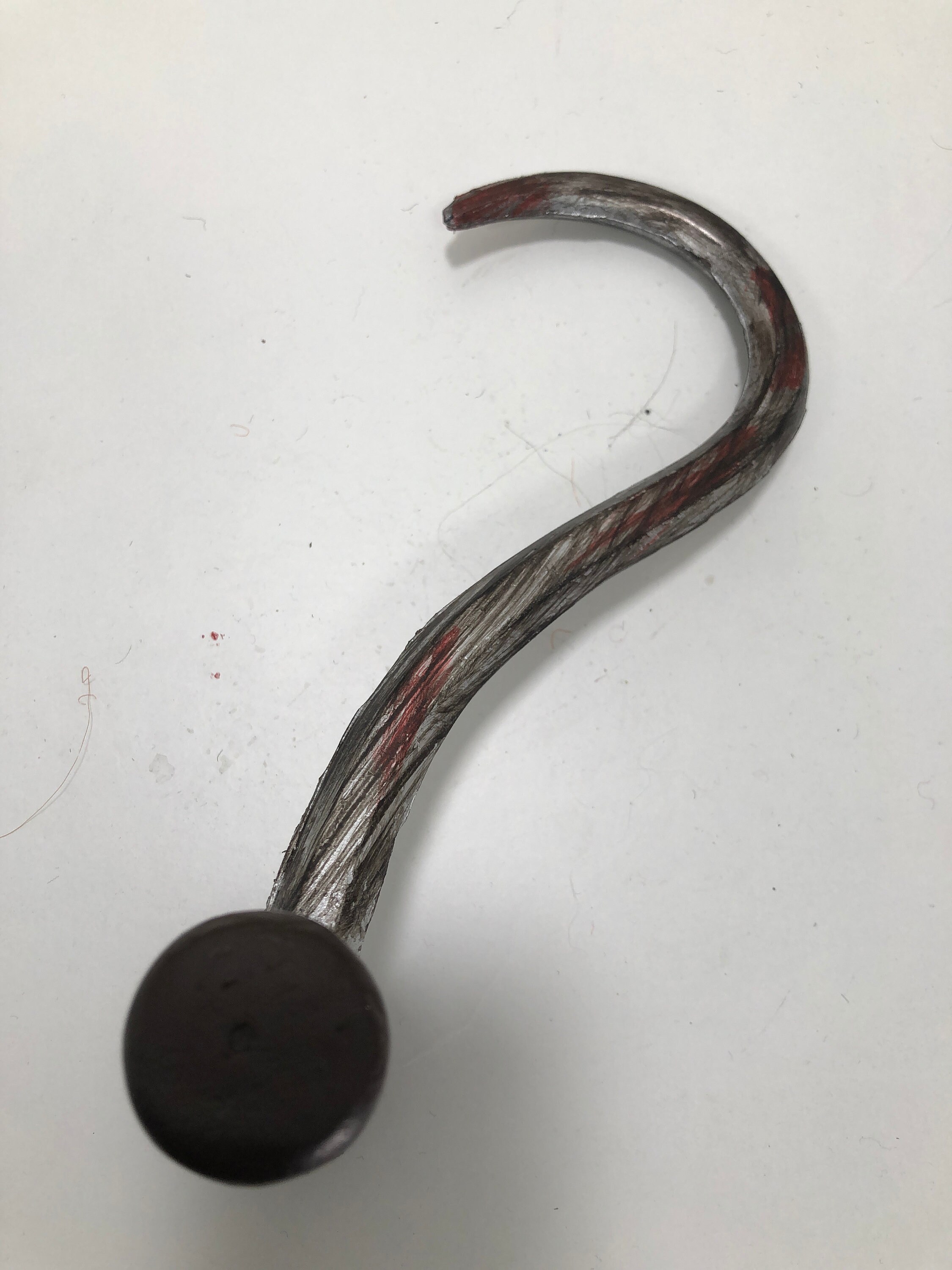 Realistic Butcher's Meat Hook Ice Hooks Movie Prop Horror Weapon ...