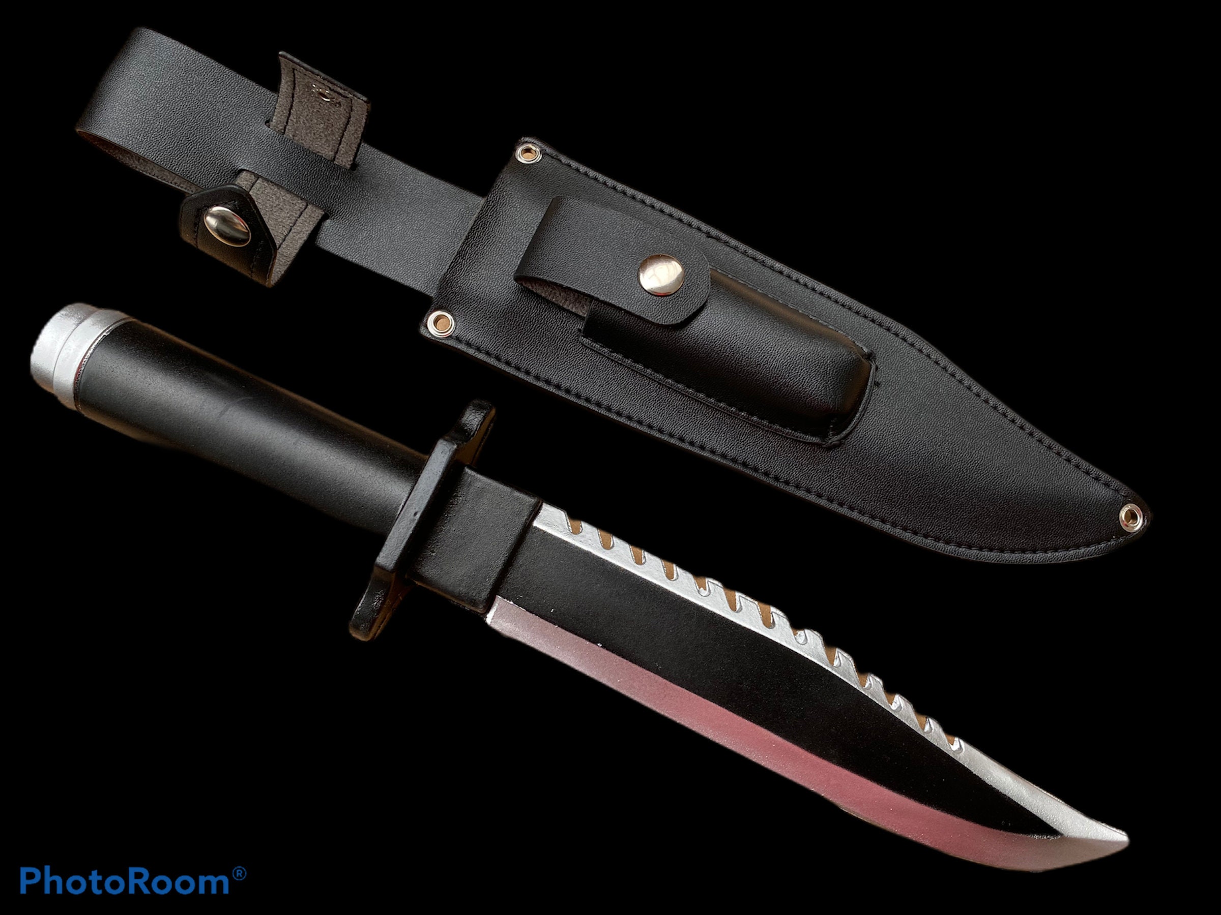 Realistic PU Foam Survival Knife Movie Prop With Faux Leather Sheath - Etsy