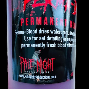 Perma-blood Fake Blood for Props & Costumes by Pale Night - Etsy