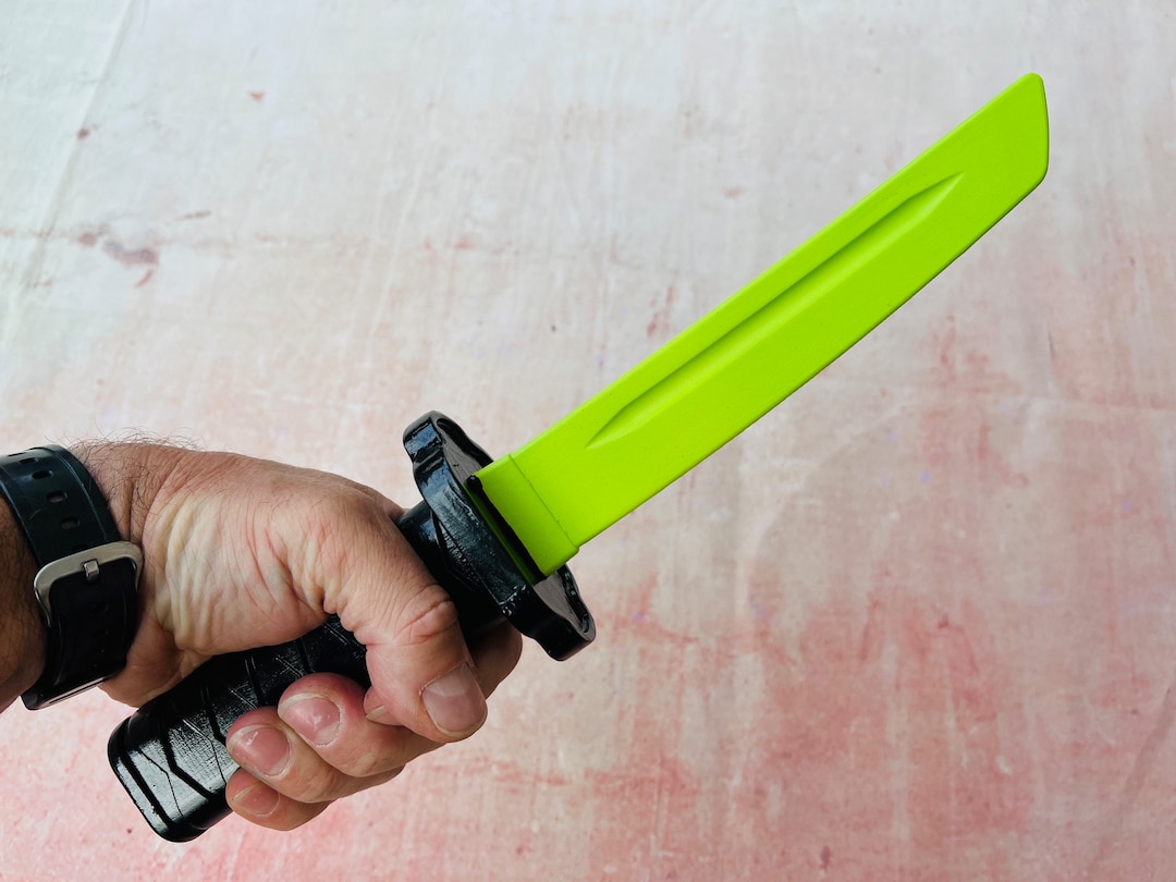 Part 2 Cinema Scene Screamer Green Stabby Knife Movie Prop Short Katana ...